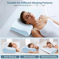China Customized Cooling Memory Foam Bed Pillow for Side Back Stomach Sleepers Comfortable for sale