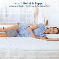 China Get the Rest You Deserve 100% Memory Foam Knee Pillow for Side Sleepers and Pregnancy for sale