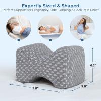 China Get the Rest You Deserve 100% Memory Foam Knee Pillow for Side Sleepers and Pregnancy for sale