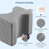 China Get the Rest You Deserve 100% Memory Foam Knee Pillow for Side Sleepers and Pregnancy for sale