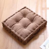 China Customized Color Thicken Velvet Square Floor Cushions With Handle for Home Decor Sofa for sale