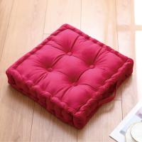 China Customized Color Thicken Velvet Square Floor Cushions With Handle for Home Decor Sofa for sale
