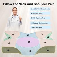 China Bed Sleeping Memory Foam Neck Pillow for Side and Stomach Sleepers Ergonomic Design for sale