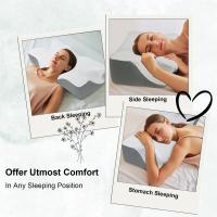 China Bed Sleeping Memory Foam Neck Pillow for Side and Stomach Sleepers Ergonomic Design for sale