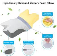 China Bed Sleeping Memory Foam Neck Pillow for Side and Stomach Sleepers Ergonomic Design for sale