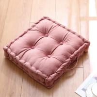 China Customized Color Thicken Velvet Square Floor Cushions With Handle for Home Decor Sofa for sale