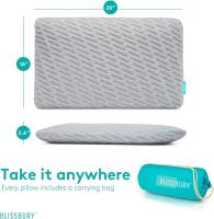 China Comfortable NECK Support Memory Foam Flat Pillow for Stomach Sleeper Ultra Thin Design for sale