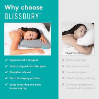 China Comfortable NECK Support Memory Foam Flat Pillow for Stomach Sleeper Ultra Thin Design for sale