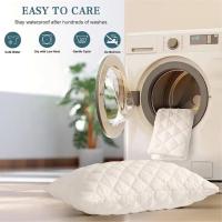 China Double Anti-feather Protection and Waterproof Zipper Customized Color Woven Pillowcase for sale