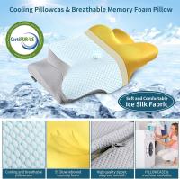 China Ergonomic Orthopedic Bed Pillow for Side Sleepers Anti-Static Home Pillow Cushion for sale