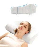 China Custom Contour Orthopedic Wave Almohada Memory Foam Bed Pillow for Sleeping Hot Item for sale