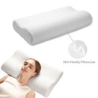 China Custom Contour Orthopedic Wave Almohada Memory Foam Bed Pillow for Sleeping Hot Item for sale