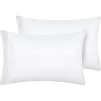 China Embroidered White Pillow Cases for Wedge Pillows Set of 2 Envelope Closure Not Included for sale