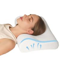 China Custom Contour Orthopedic Wave Almohada Memory Foam Bed Pillow for Sleeping Hot Item for sale