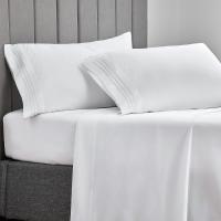 China Embroidered White Pillow Cases for Wedge Pillows Set of 2 Envelope Closure Not Included for sale