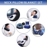 China Saien Neck Pillow for Travel Healthy Memory Foam U Shaped Neck Support Blanket Pillow for sale