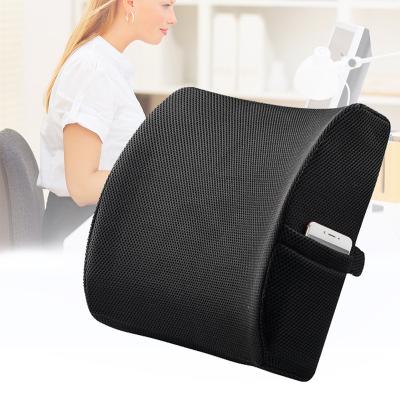 China Comfortable Memory Foam Gel Lumbar Cushion for Office Chair Slow Rebound Back Support for sale