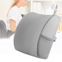 China Comfortable Memory Foam Gel Lumbar Cushion for Office Chair Slow Rebound Back Support for sale