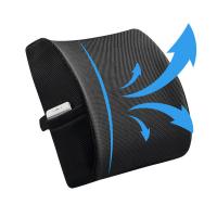 China Comfortable Memory Foam Gel Lumbar Cushion for Office Chair Slow Rebound Back Support for sale