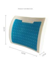 China Comfortable Memory Foam Gel Lumbar Cushion for Office Chair Slow Rebound Back Support for sale