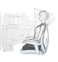 China Comfortable and Supportive Memory Foam Seat Cushion for Long Sitting Hours in Office for sale