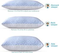 China Healthy Sleep Deep Sleep Cooling Gel Memory Foam Pillow for Side and Back Sleepers for sale