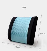 China Portable Memory Foam Gel Lumbar Cushion for Home Office Chair Slow Rebound Back Support for sale