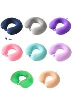 China Anti-Static Airplane Travel U Shaped Memory Foam Neck Pillow Comfortable Washable for sale