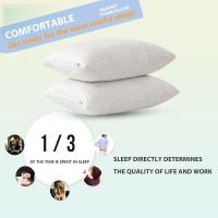 China 400TC Adjustable Bed Pillows for Side Back Stomach Sleepers Cooling Memory Foam Filling for sale