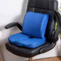 China Portable Memory Foam Back Support Pillow for Office Chair Slow Rebound Lumbar Cushion for sale
