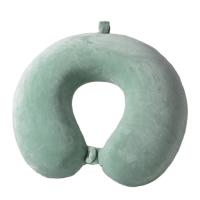 China Customized Logo U-Shape Memory Foam Neck Pillow for Comfortable Travel and Massage for sale