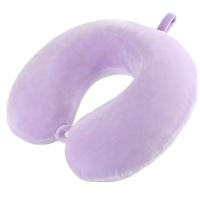 China Customized Logo U-Shape Memory Foam Neck Pillow for Comfortable Travel and Massage for sale