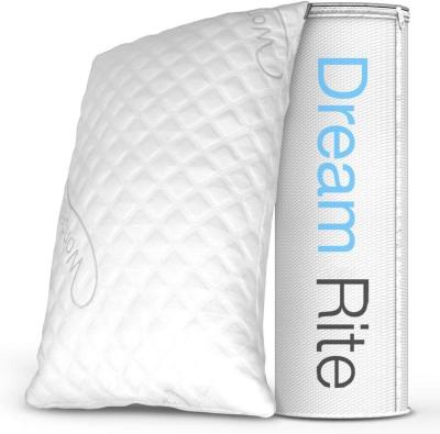 China NECK Adjustable Loft Home Pillow Hotel Collection Grade Washable Removable Cooling Bamboo Derived Rayon Cover for sale
