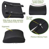China Orthopedic Gel Memory Foam Car Seat Back Support Cushion for Optimal Pain Relief for sale
