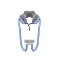 China Adjustable Bracket Airplane Neck Pillow 40 Fabric Count Memory Foam Travel Support for sale