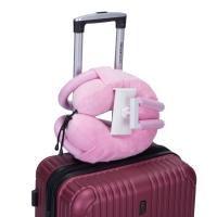 China Adjustable Bracket Airplane Neck Pillow 40 Fabric Count Memory Foam Travel Support for sale