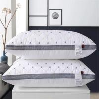 China Anti-Decubitus JOURM Hotel Pillow White Quilted Elastic Soft Living Room Mesh Pillow for sale