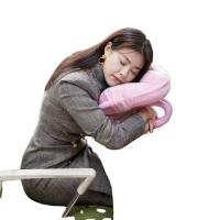 China Adjustable Bracket Airplane Neck Pillow 40 Fabric Count Memory Foam Travel Support for sale