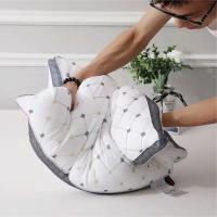 China Anti-Decubitus JOURM Hotel Pillow White Quilted Elastic Soft Living Room Mesh Pillow for sale