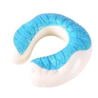 China U-Shape Gel Memory Foam Pillow with Massage Function Made of Cotton Customized for sale