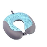 China U-Shape Gel Memory Foam Pillow with Massage Function Made of Cotton Customized for sale