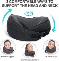 China Neck Travel Pillow Roll with Strap and Buckle Support Made of PU Foam Anti-Static Design for sale