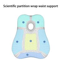 China Custom Logo Accepted Memory Foam Ergonomic Lumbar Cushion for Office Chair Back Support for sale