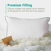 China Soft Medium Feather Down Pillows Set of 2 for Stomach/Back Sleepers in Hotel- 0.5-1 Kg for sale
