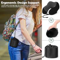 China 30 Fabric Count 400TC Memory Foam U Shape Travel Neck Pillow Comfortable and Lightweight for sale