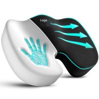 China Black Coccyx Ergonomic Memory Foam Car Seat Cushion with Custom Logo and Packaging for sale