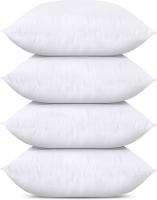 China Square Woven Bedding Throw Pillows Set of 4 White 20 x 20 Inches for Sofa Bed and Couch Decorative Stuffer Pillows for sale