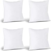China Square Woven Bedding Throw Pillows Set of 4 White 20 x 20 Inches for Sofa Bed and Couch Decorative Stuffer Pillows for sale