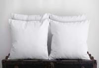 China Square Woven Bedding Throw Pillows Set of 4 White 20 x 20 Inches for Sofa Bed and Couch Decorative Stuffer Pillows for sale