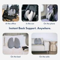 China Home Office Chair Memory Foam Cushion Lab Extra Dense Lumbar Pillow for Lower Back Pain Relief for sale